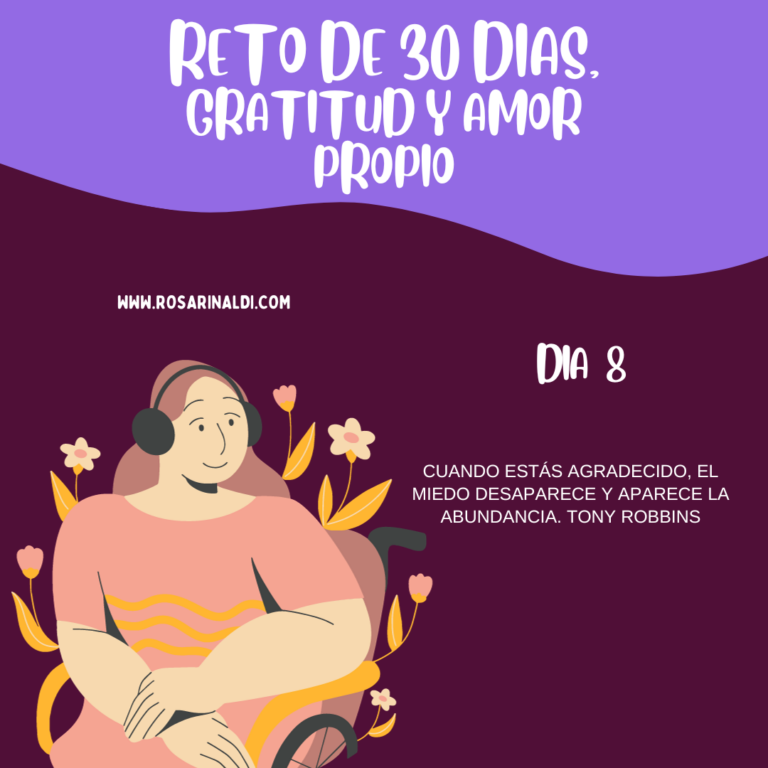 Reto de Gratitud y amor propio Dia 6